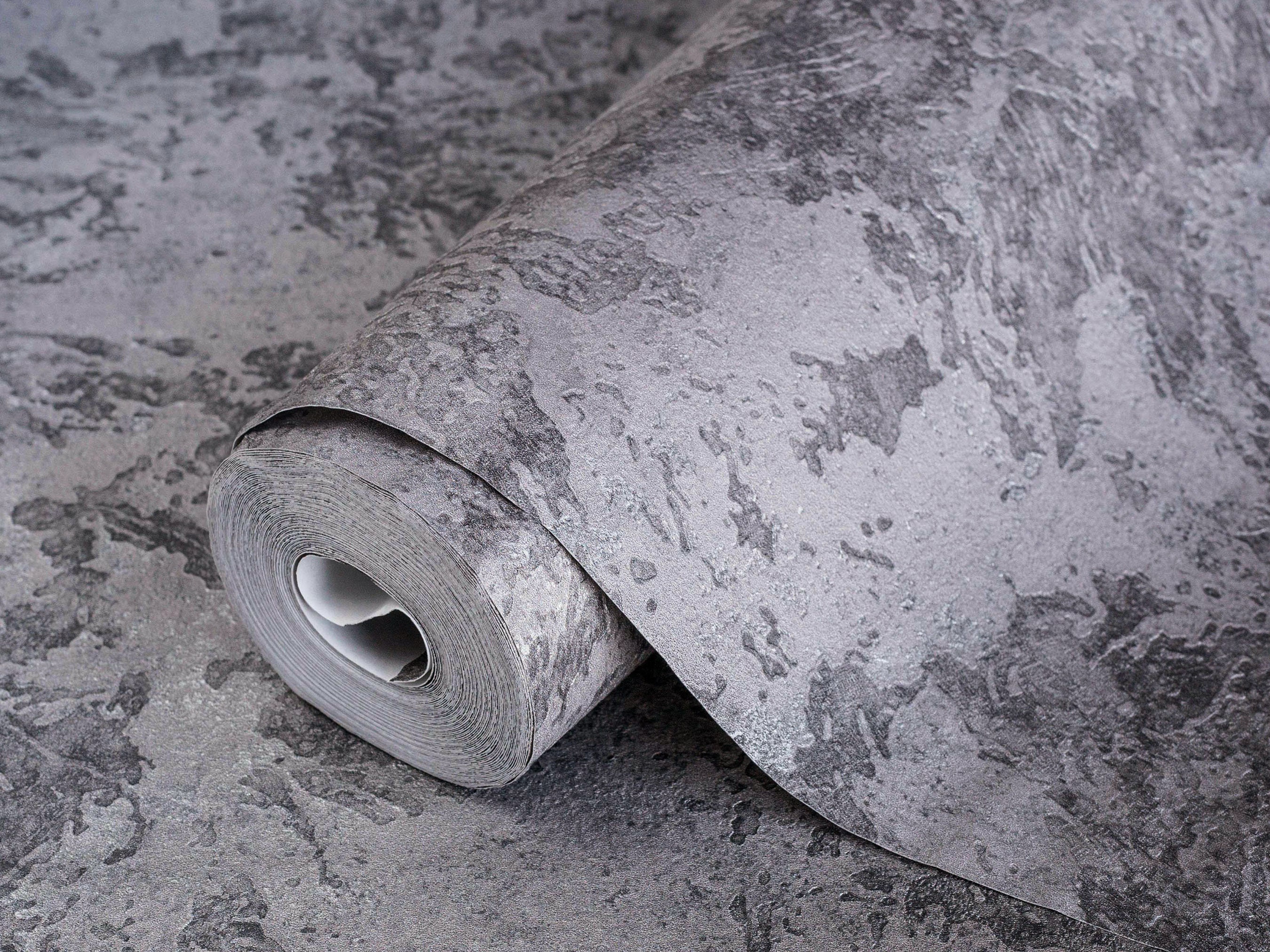 Dark Color Metallic Embossed Wallpaper Textured Rustic 3D - Etsy