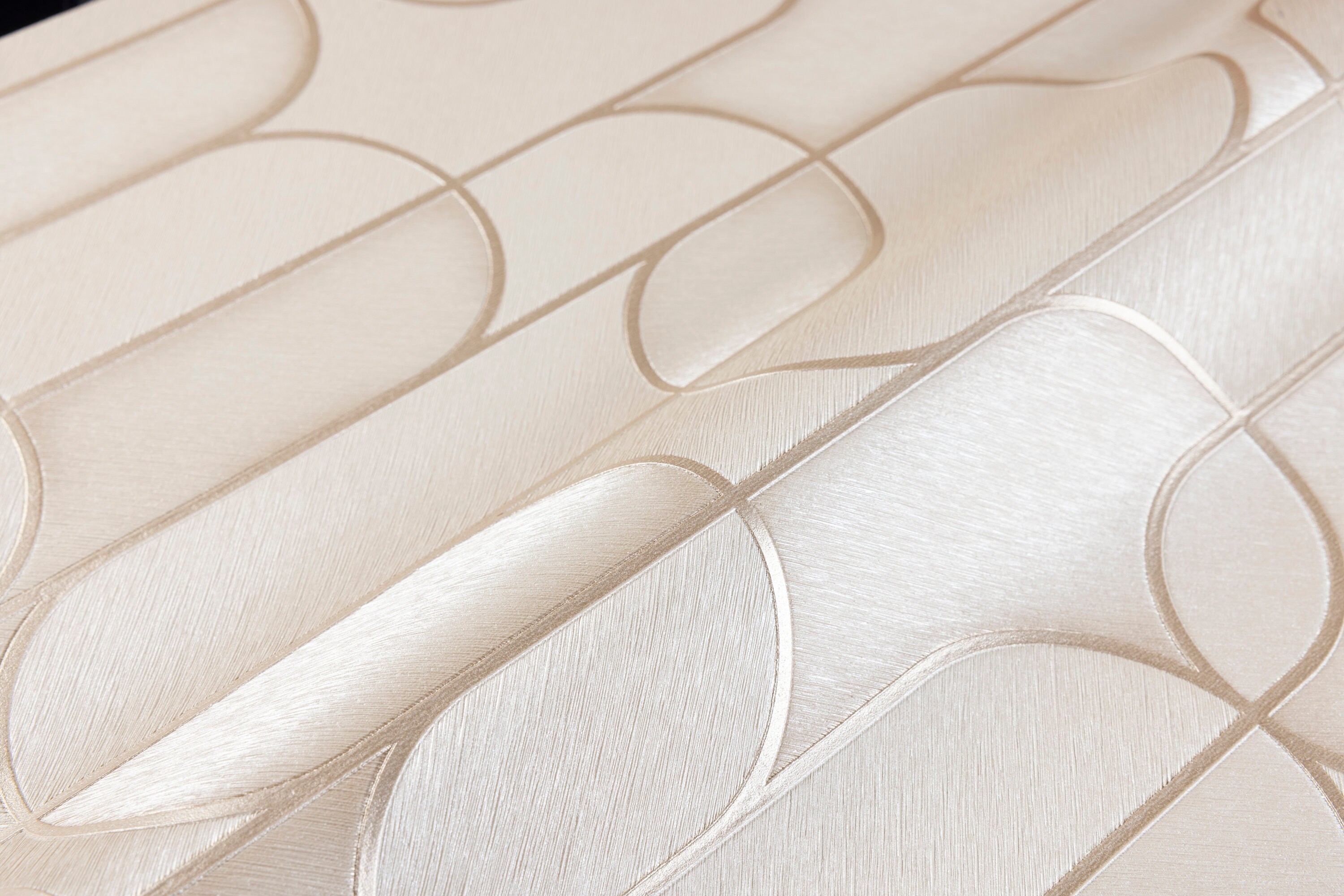 Geometric Ivory Shiny Gold Wallpaper 3D Textured - Etsy