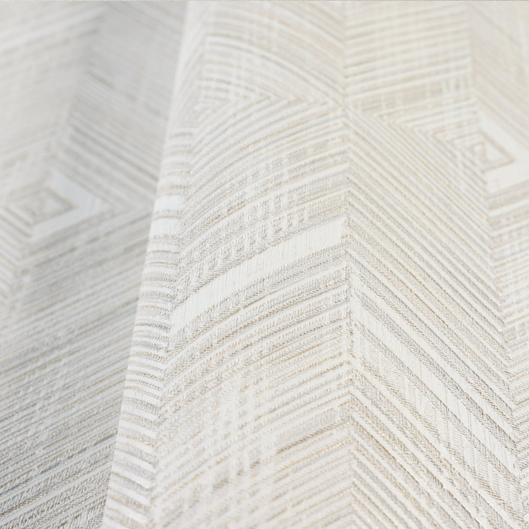 Embossed Geometric Wallpaper, 3D Chevron Herringbone Striped, Vinyl ...