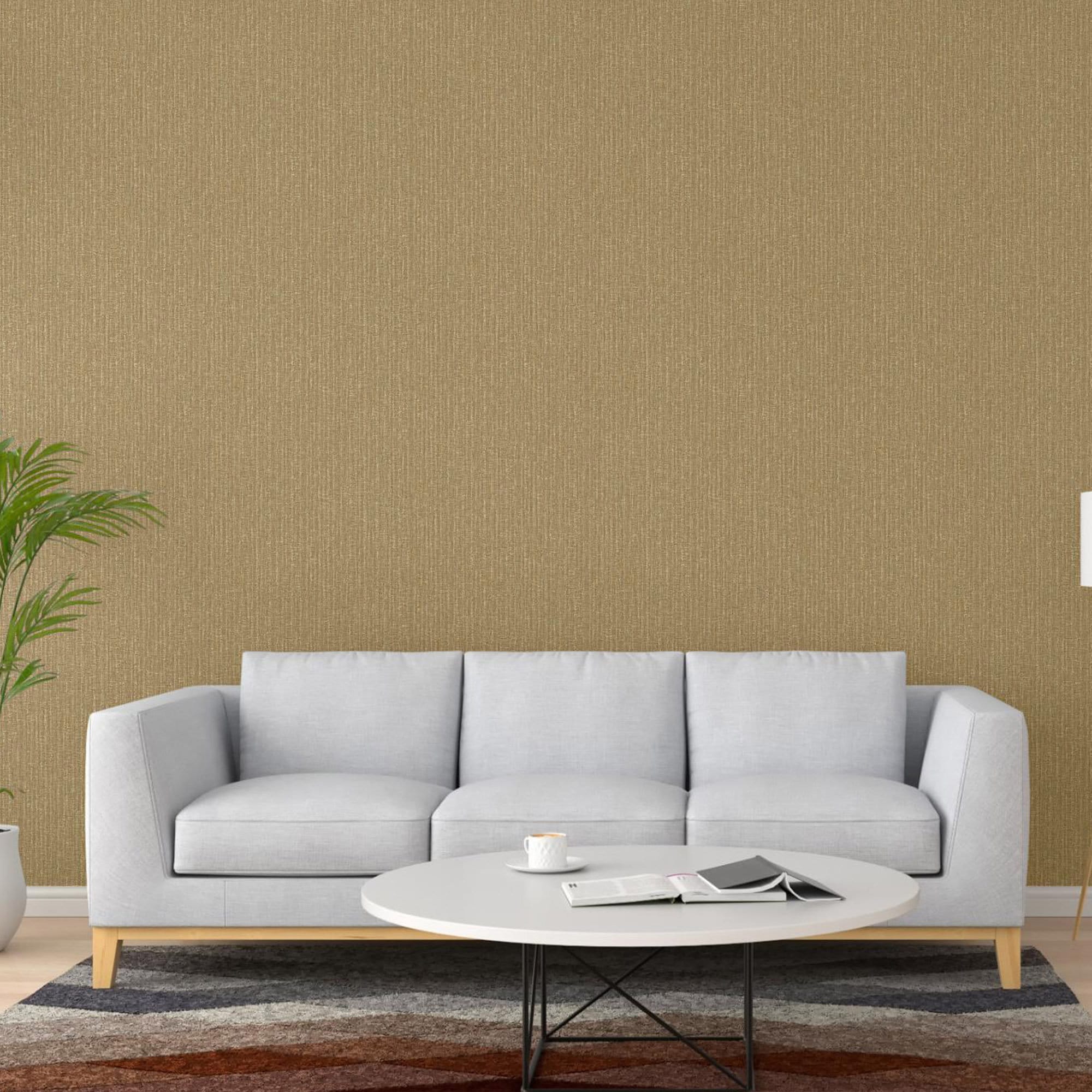 Modern Brown Deep Textured Wallpaper, Extra Wide 114 Sq Ft, Embossed ...