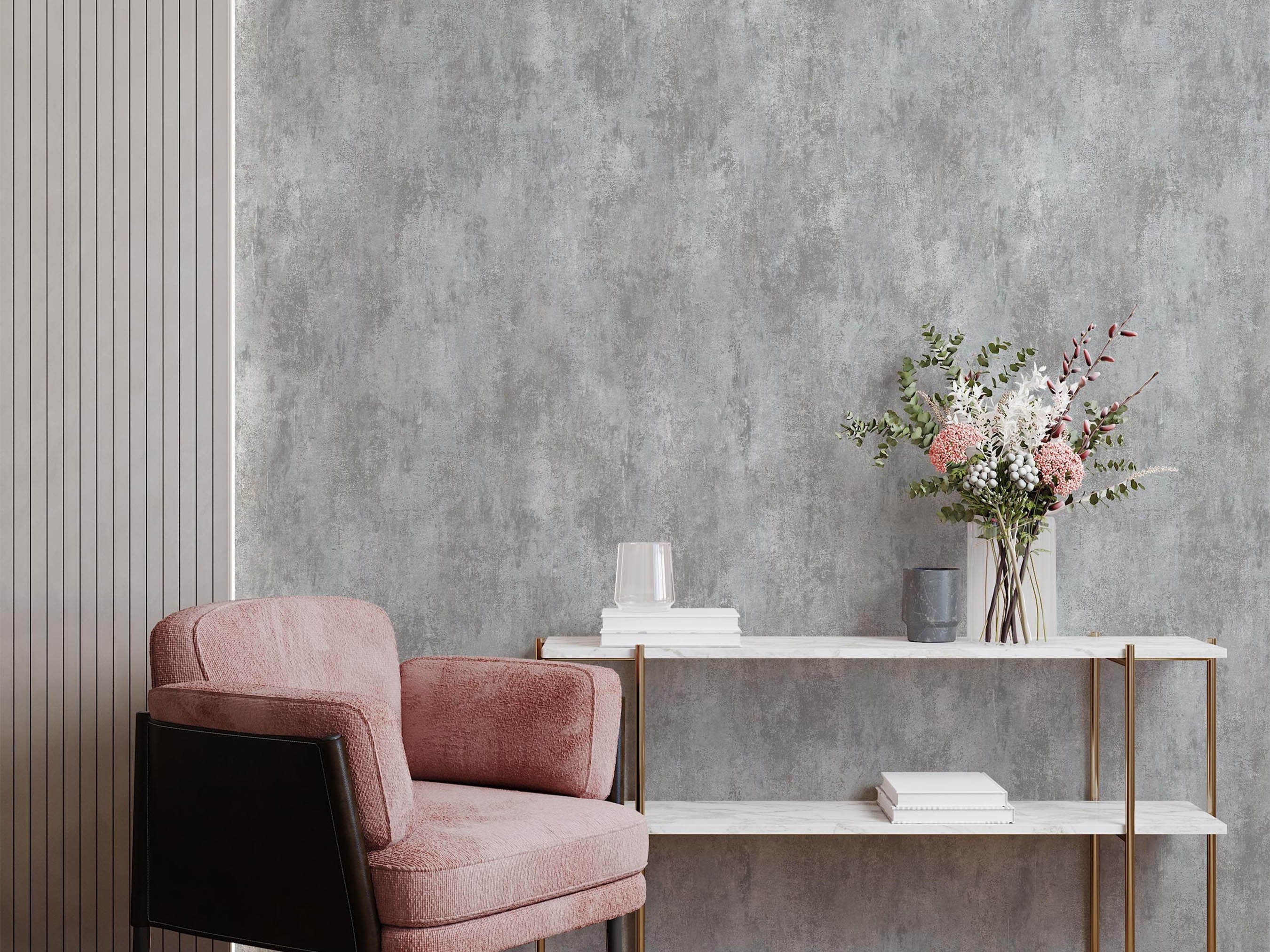 Modern Light Gray Wallpaper Home Wall Decor Aesthetic - Etsy