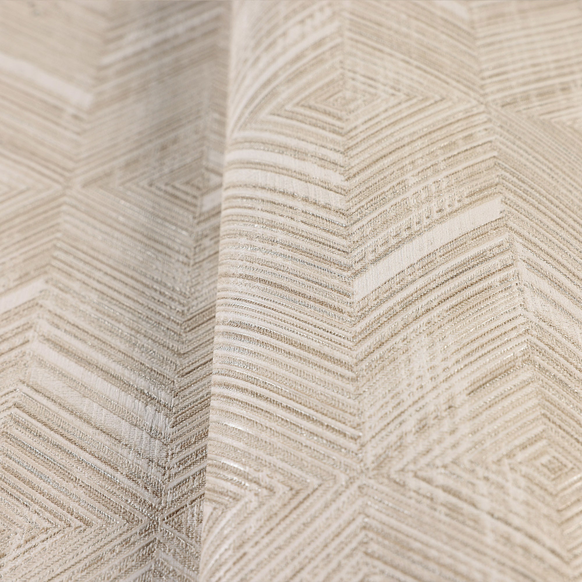Light Color Embossed Geometric Wallpaper, 3D Chevron Herringbone ...