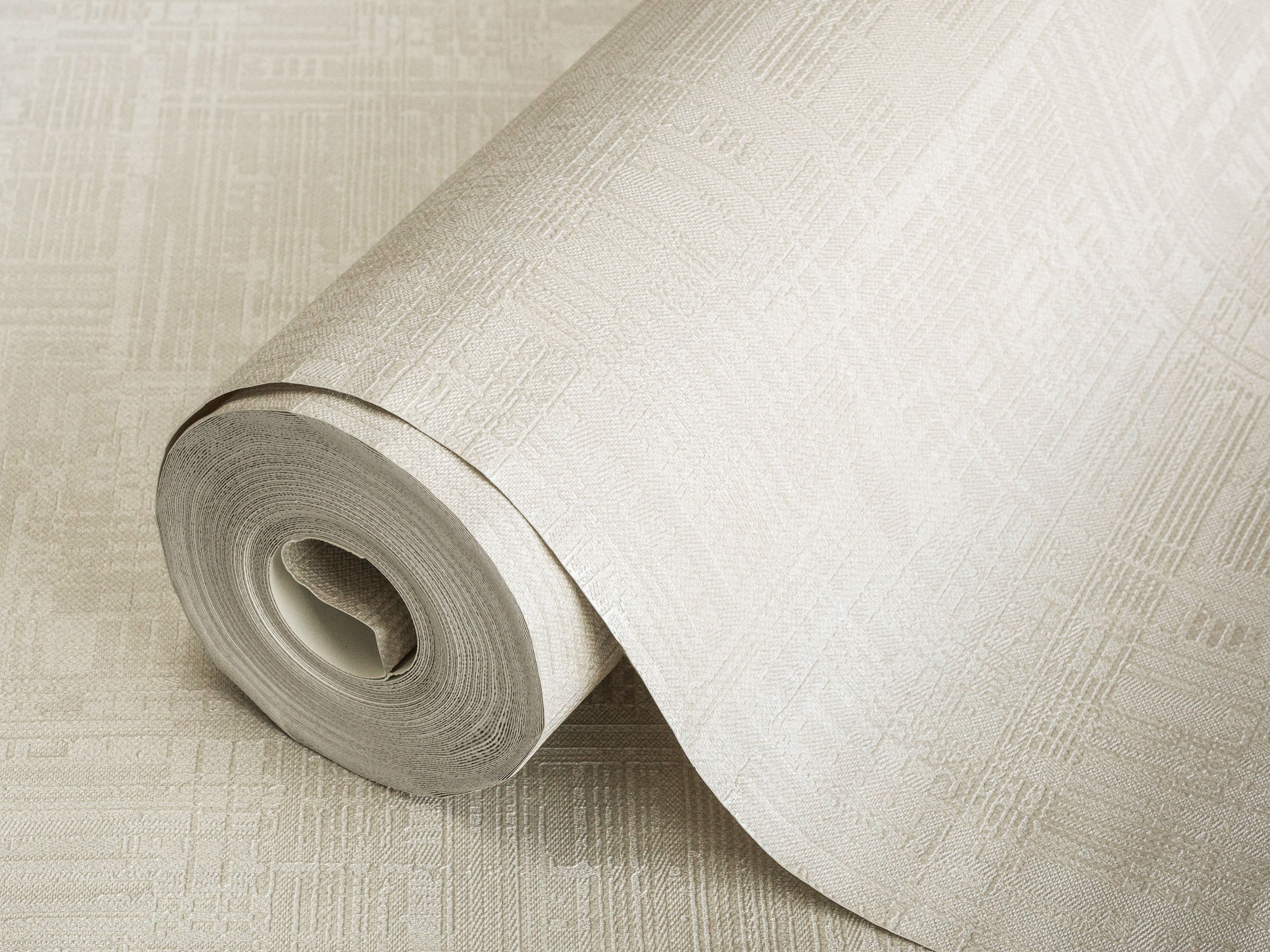 Luxury Abstract Linen Textured Wallpaper, Embossed Wallcovering, Large ...