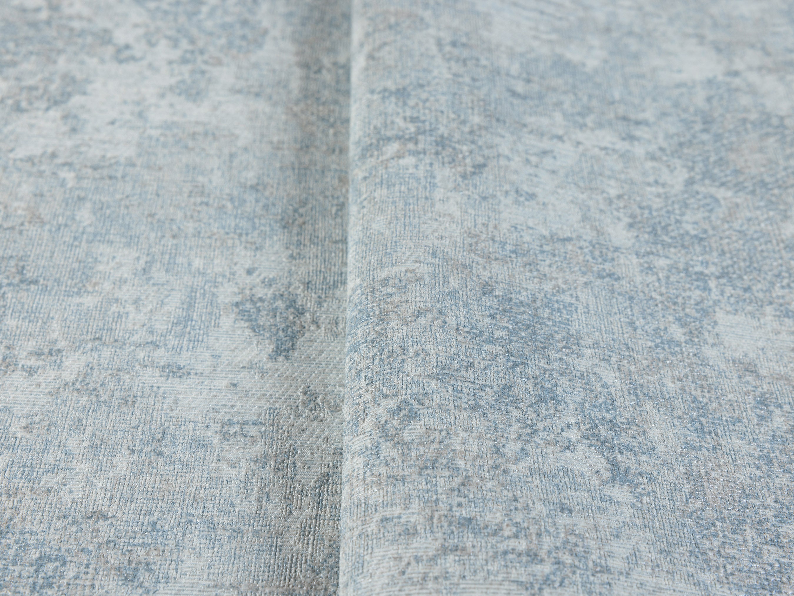 Blue Textured Embossed Wallpaper Washable Wallcovering Large - Etsy