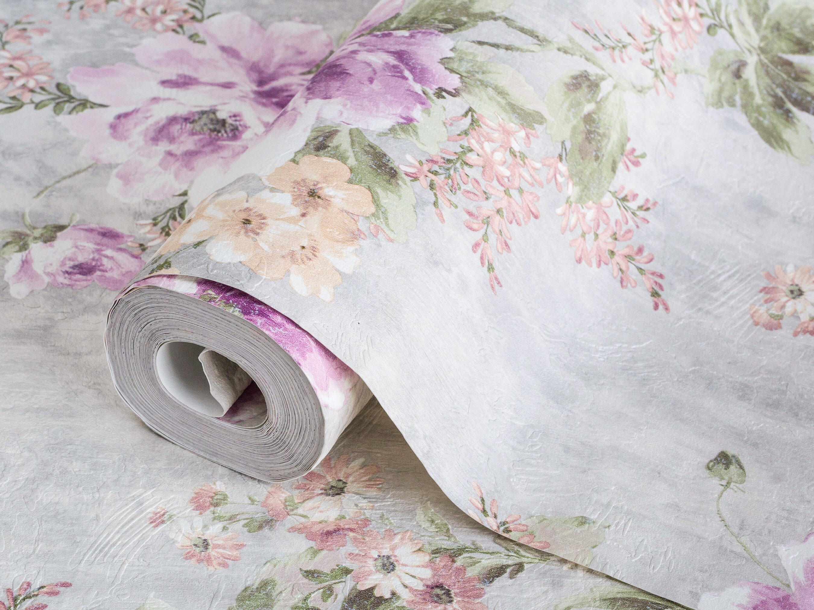 Beautiful Deep Embossed Floral Wallpaper Rich Textured - Etsy