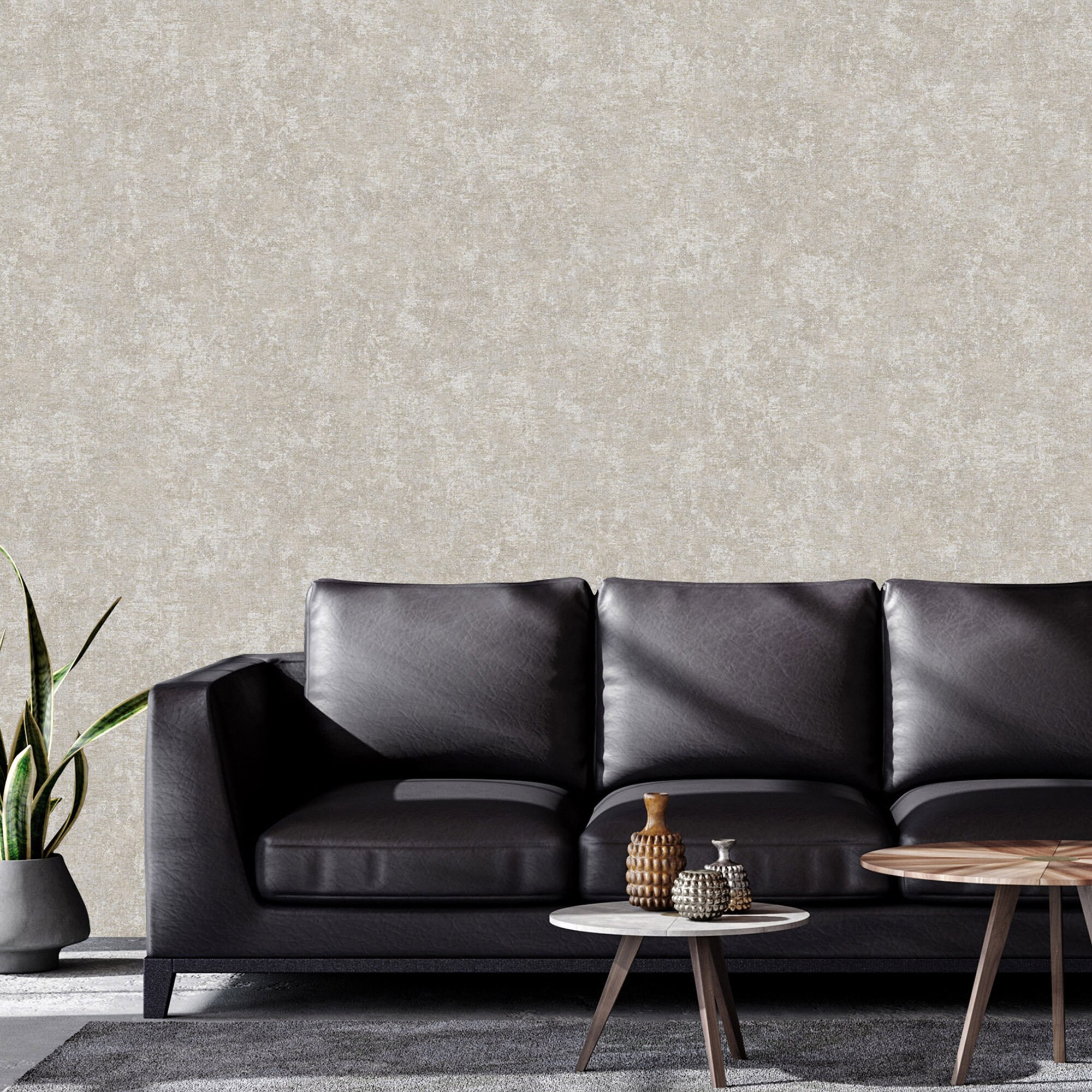 Silver Textured Embossed Wallpaper, Sturdy Wallcovering, Large 178 Sq ...