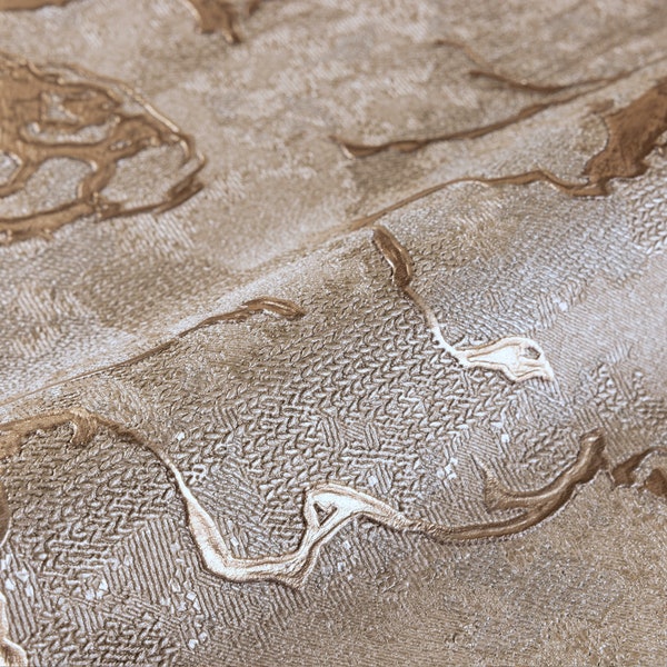 Modern Distressed Embossed Wallpaper, 3D Textured Distressed Shiny ...