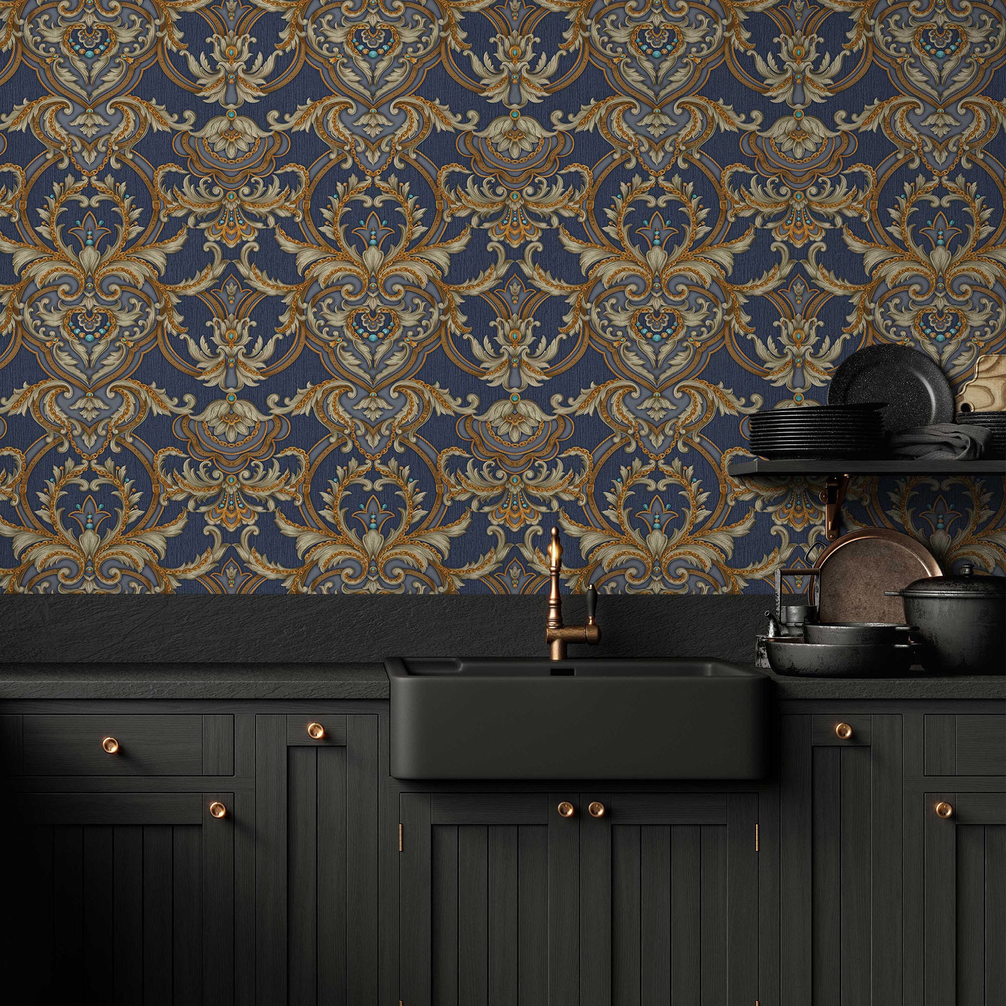 Luxury Deep Embossed Textured Wallpaper, Extra Wide 114 Sqft, Home Wall ...