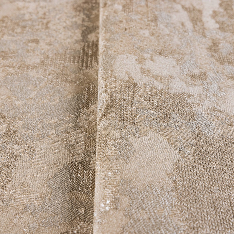 Modern Distressed Embossed Wallpaper, 3D Textured Light Brown, Shiny ...