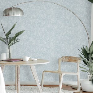 Blue Textured Embossed Wallpaper, Washable Wallcovering, Large 178 Sq ...