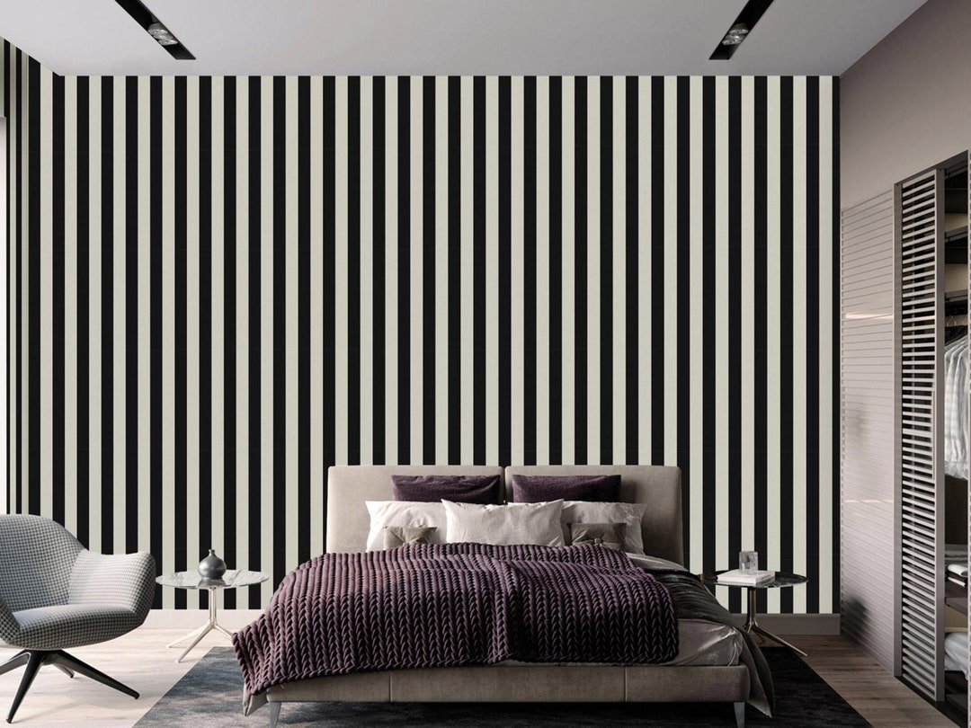 Modern Gray Striped Textured Wallpaper, Stripes Wallcovering, Extra ...