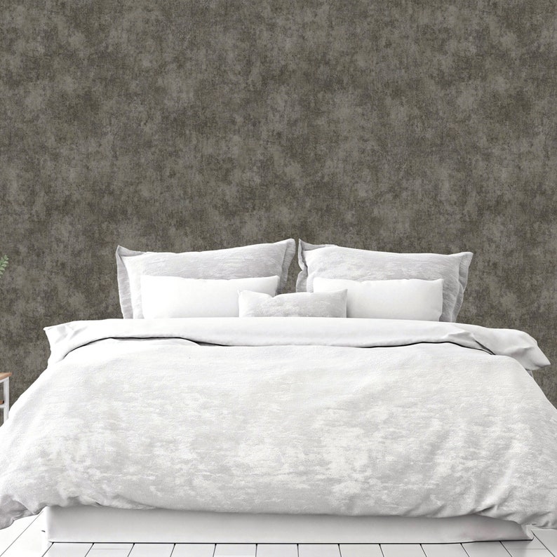 Modern Plain Embossed Wallpaper, Textured Shimmering Wallcovering ...