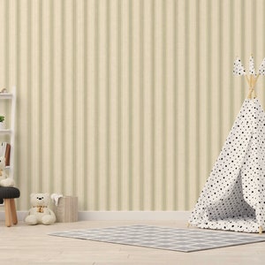 Large Striped Wallpaper, Textured Wallpaper, Extra Wide 114 Sq Ft Roll ...