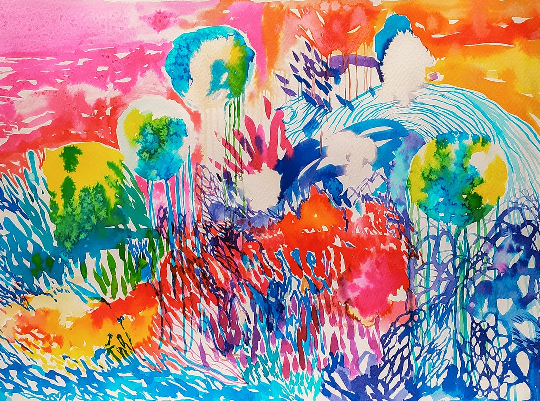 Messy Landscape - Etsy