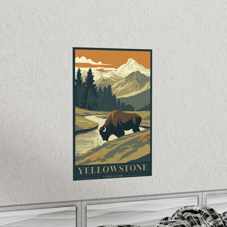 Yellowstone National Park Premium Poster - Etsy