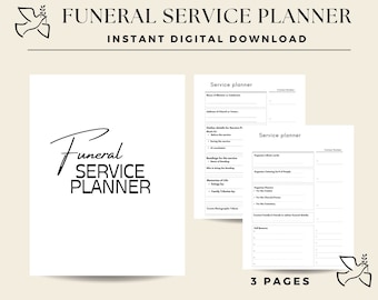Simple Funeral Checklist for Organizing Family Funerals, Bereavement ...