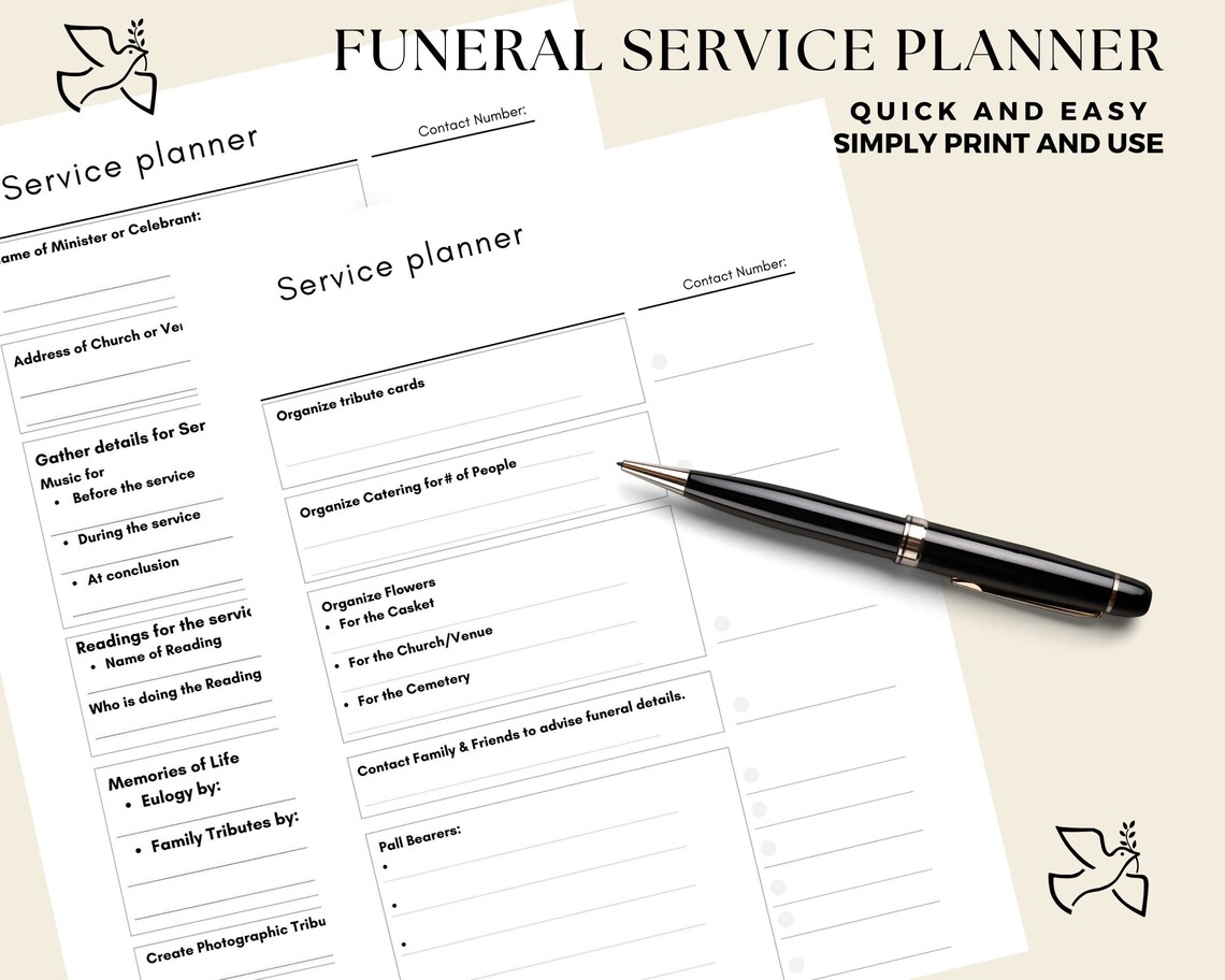 Minimalist Funeral Service Planner, Organizing Family Funerals ...