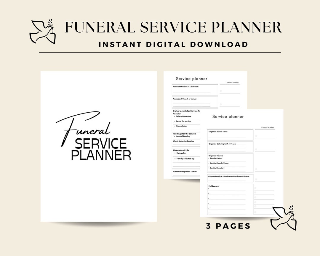 Minimalist Funeral Service Planner, Organizing Family Funerals ...