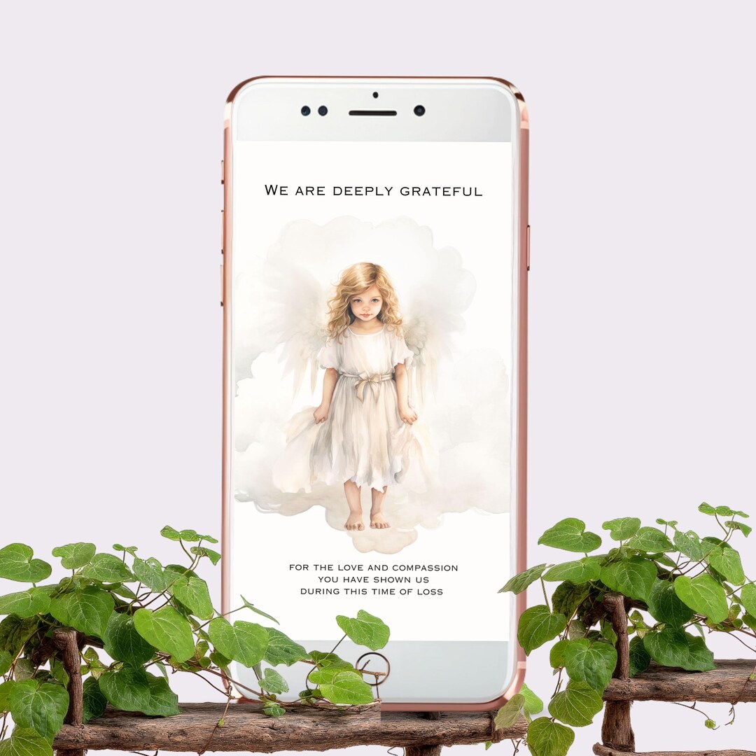 Angel Gratitude Electronic Instant Download for Mobile Phone, Digital ...