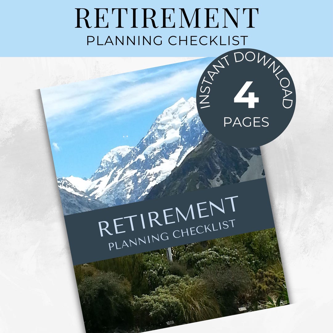 Retirement Planning Checklist, Countdown to Retirement, Gifts for ...