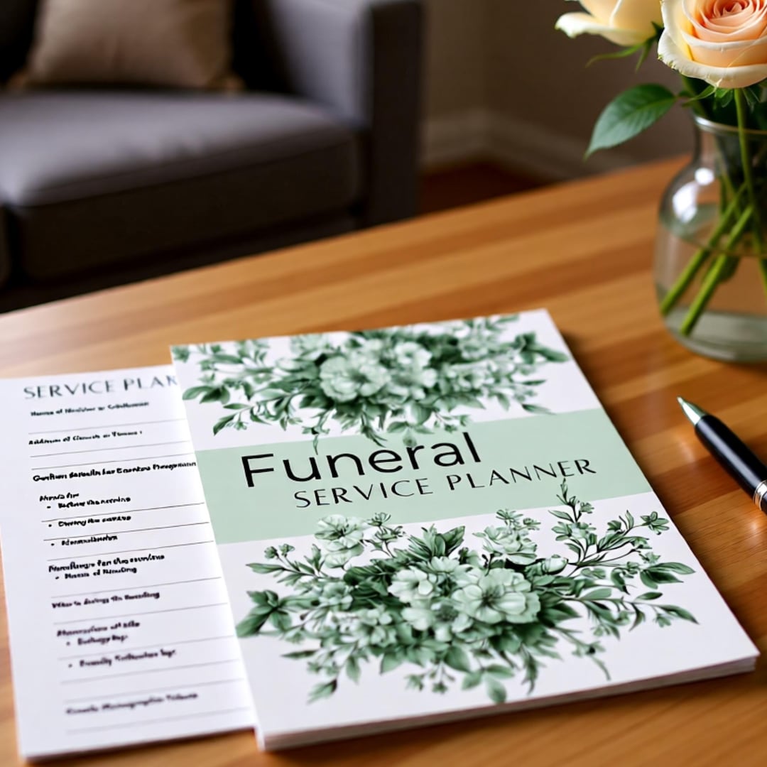 Simple DIY Funeral Service Planning Organizer, Printable Celebration of ...