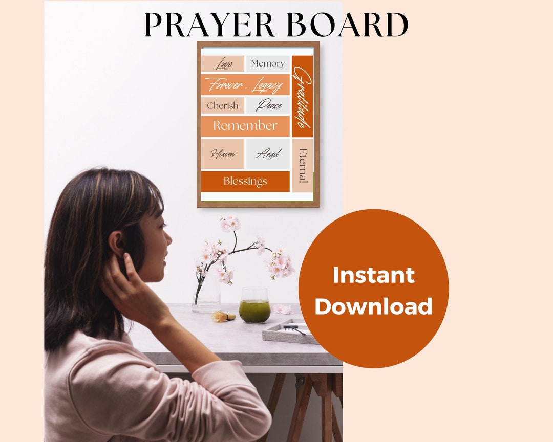 Bible Study, Religious Sign, Prayer Board for Inspiration, Orange ...