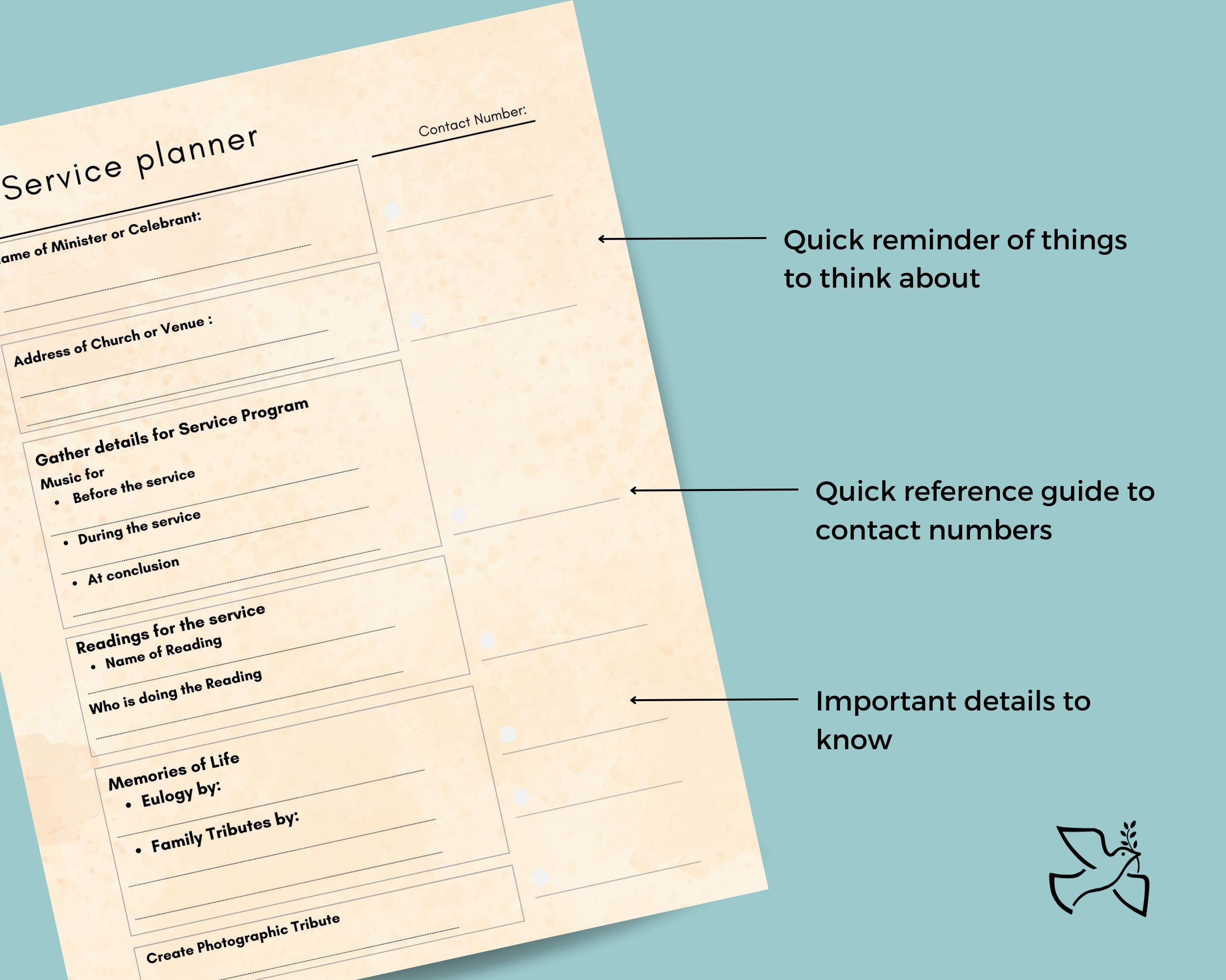 Simple Funeral Service Planner for Organizing Family Funerals ...