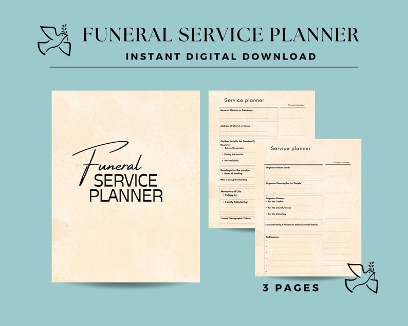 Simple Funeral Service Planner for Organizing Family Funerals ...