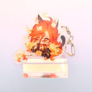 Genshin Impact - Natlan Chibi Animal Ears Style Keychains With Small ...