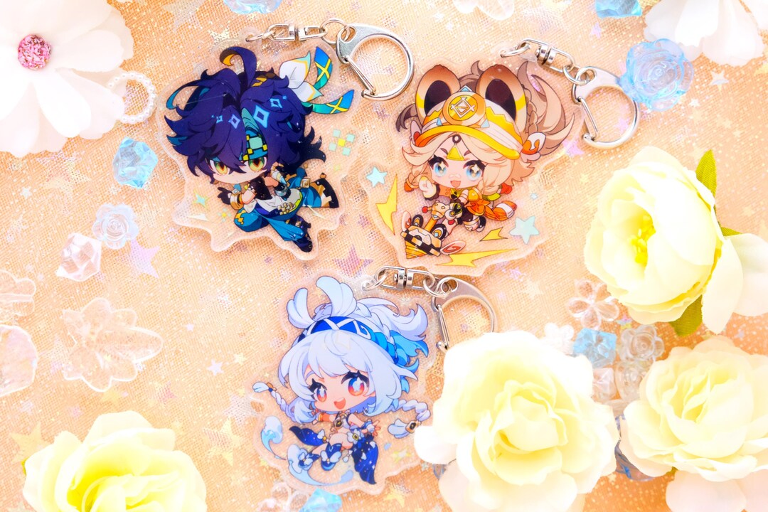 Natlan and More Genshin Impact Acrylic Keychains Ultra High Quality ...