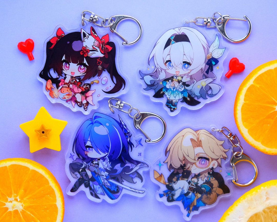 Honkai: Star Rail - Character Art Keychains - Clear Acrylic - Ultra ...