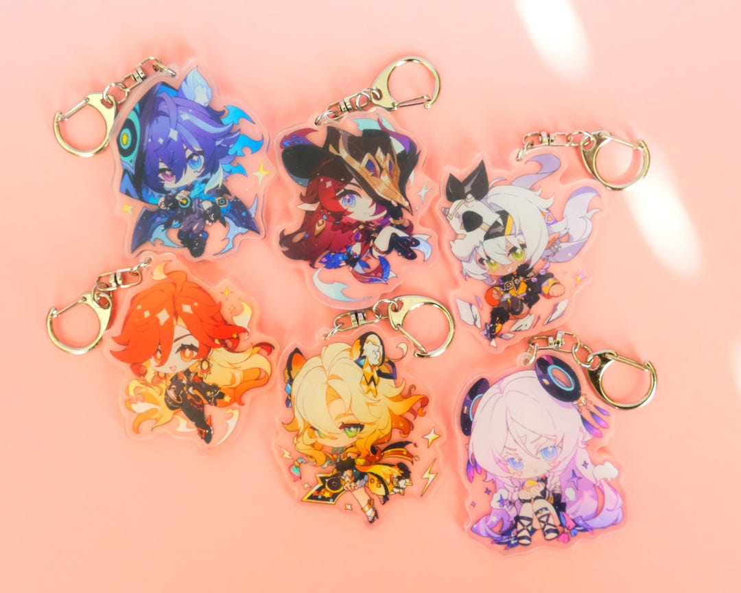 Genshin Impact - Natlan Character Acrylic Keychains! Ultra High Quality ...