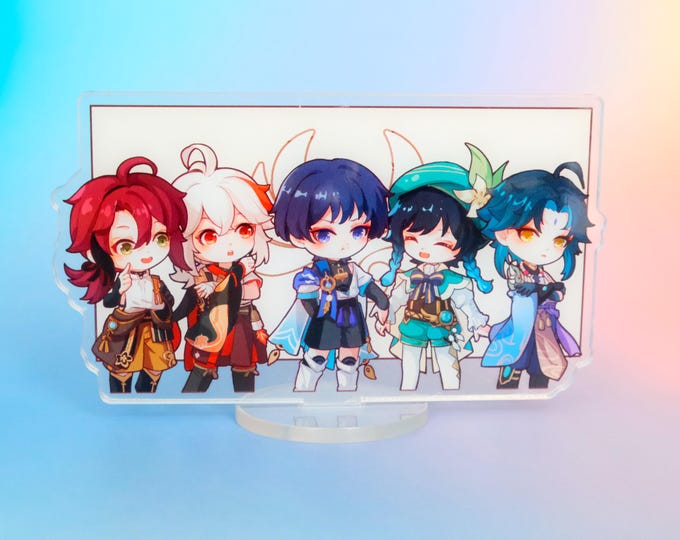 Genshin Impact - Anemo Family Portrait - 5.5x3.5in - Ultra-heavy Duty ...