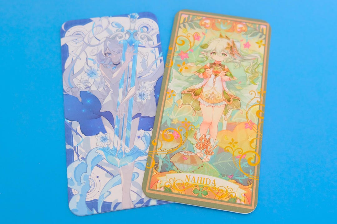 Genshin Impact - Furina and Nahida - Bookmark / Photocards - 5.5x2.7in ...