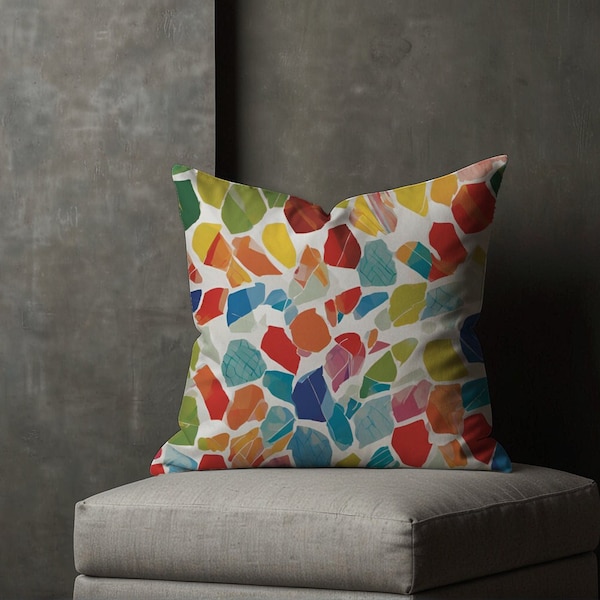 Multicolor Pillow - Etsy