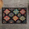 COLORFUL CURVES Colorful Door Mat, High Quality, Multicolor, 29 X 20 ...