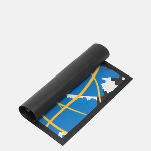 COLORFUL CURVES | Colorful Door Mat, High Quality, Multicolor, 29" X 20 ...