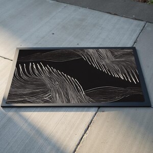 CHIC | Black Striped Doormat - Elegant, Durable Entrance Mat, 29" X 20 ...