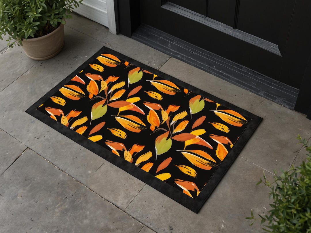 AUTUMN BREEZE | Seasonal Door Mat, High Quality, Fall Colors, 29" X 20 ...