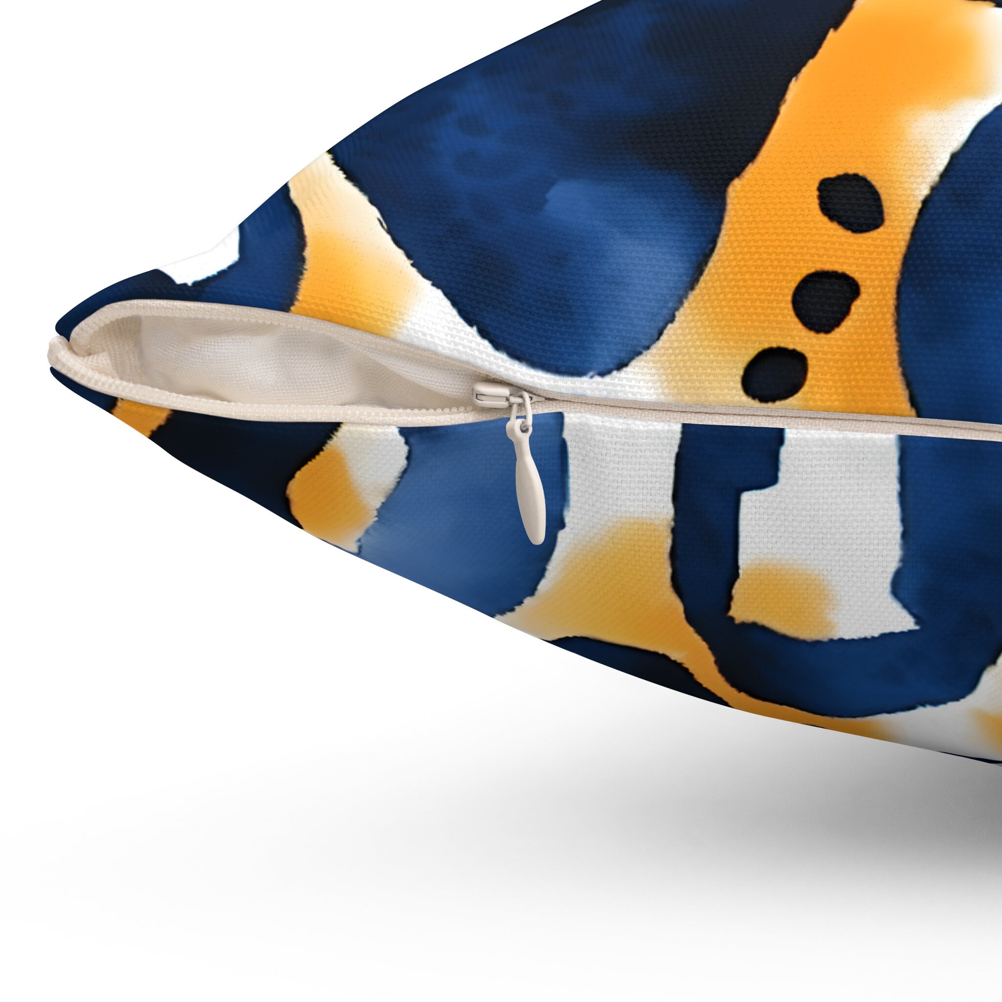 PALETTE PREDATOR | Orange Blue Leopard Print Throw Pillow, Abstract ...