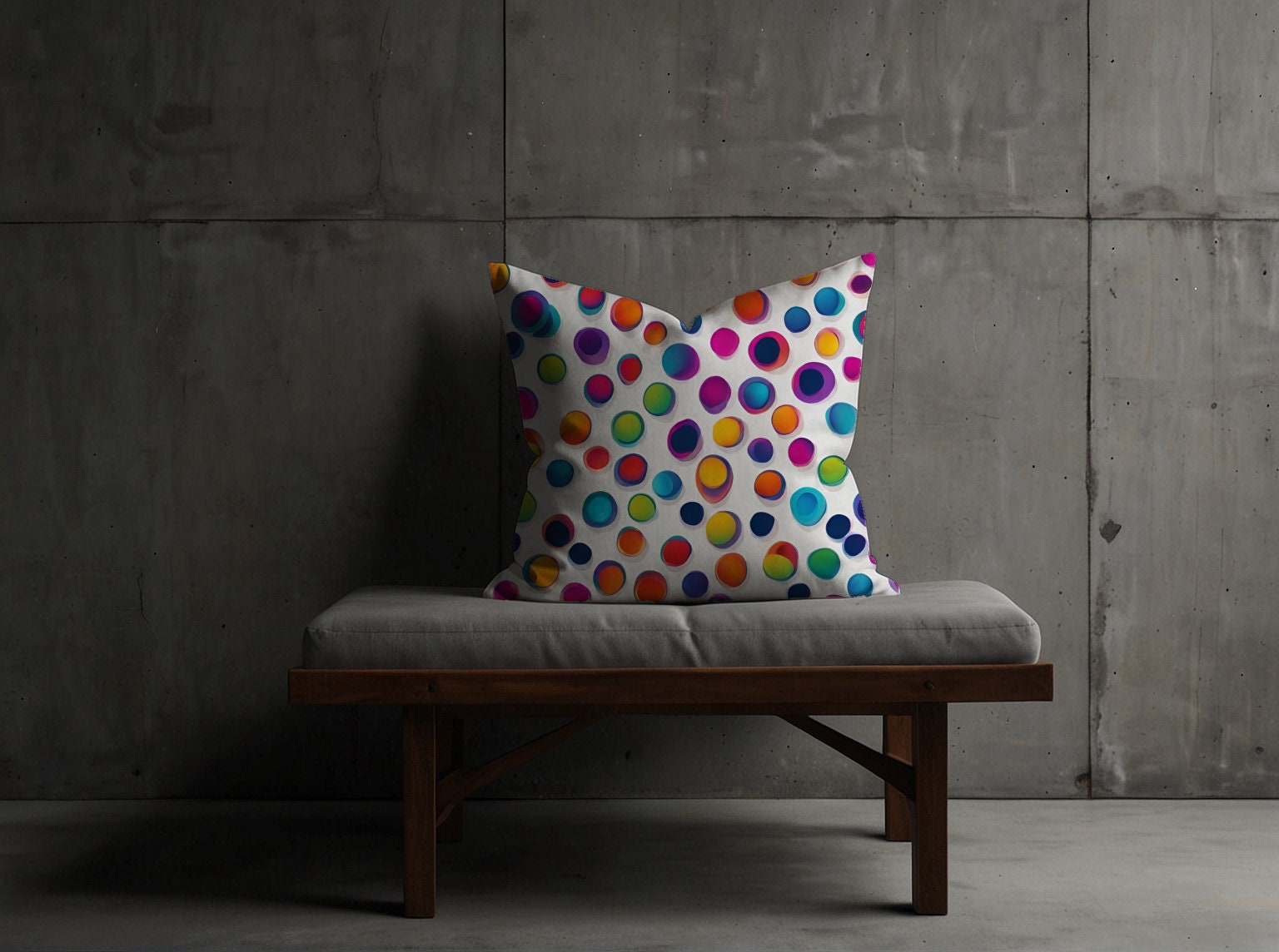 CARNIVAL CONFETTI | Vibrant Polka Dot Pillow - Abstract Pillow ...