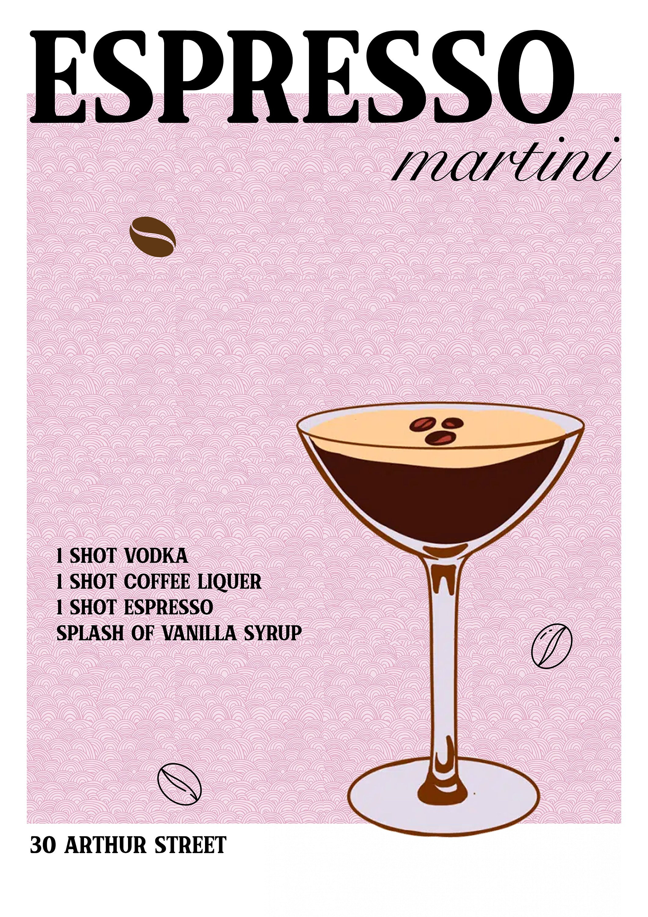 Espresso Martini Print - Etsy
