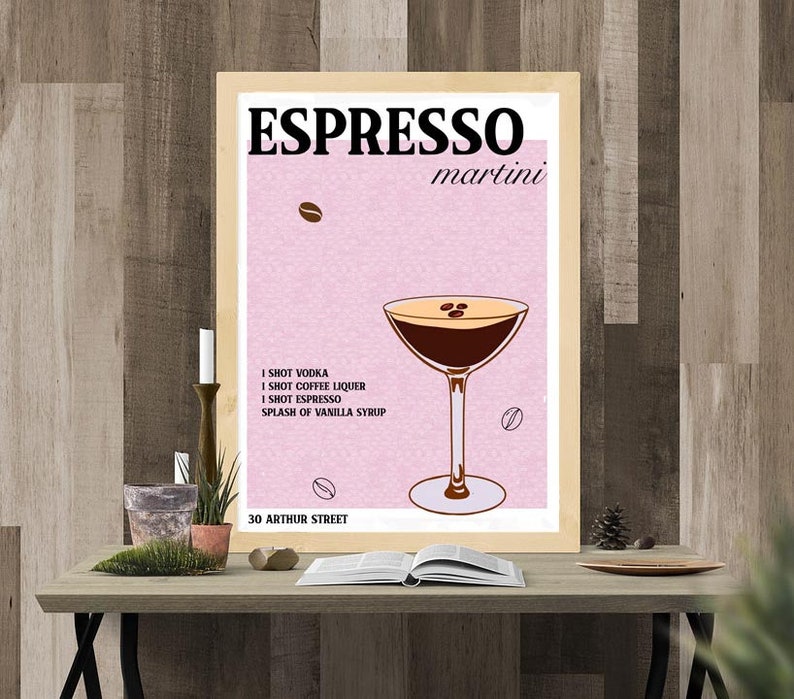 Espresso Martini Print - Etsy