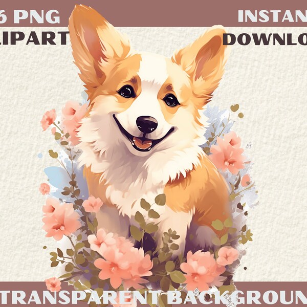 Corgi Clip Art - Etsy