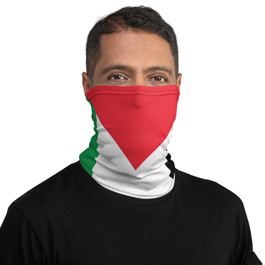 Palestine Flag Neck Gaiter, Free Palestine Neck Gaiter, Palestine Scarf ...