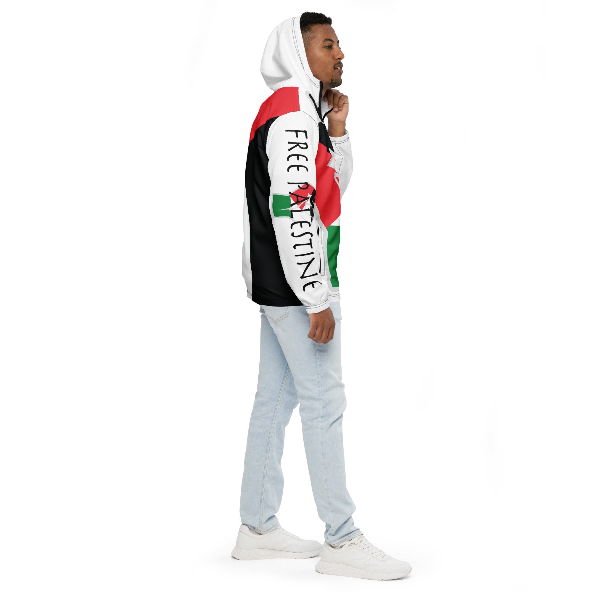 Free Palestine Men’s Windbreaker, Palestine Windbreaker, Palestine Jacket, Palestine Flag ...