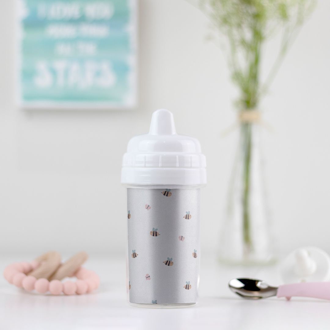 Bees & Butterflies Toddler Sippy Cup 10 Oz, Bee Sippy Cup, Butterfly ...