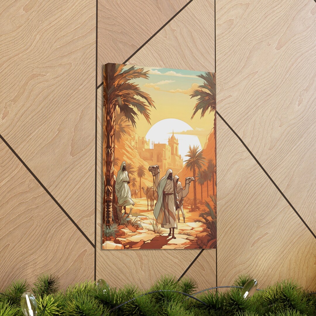 Vintage Bedouin Canvas Print - Arab Art - Middle Eastern Art ...