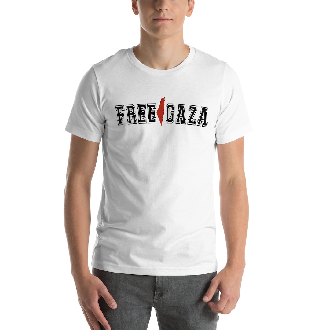Free Gaza Palestine Map Unisex T-shirt 8 Colors, Gaza Shirt, Palestine ...