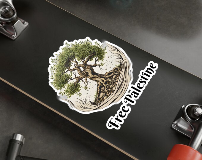 PALESTINE DNA Palestinian Heritage Ancestry Round Water Resistant Vinyl ...